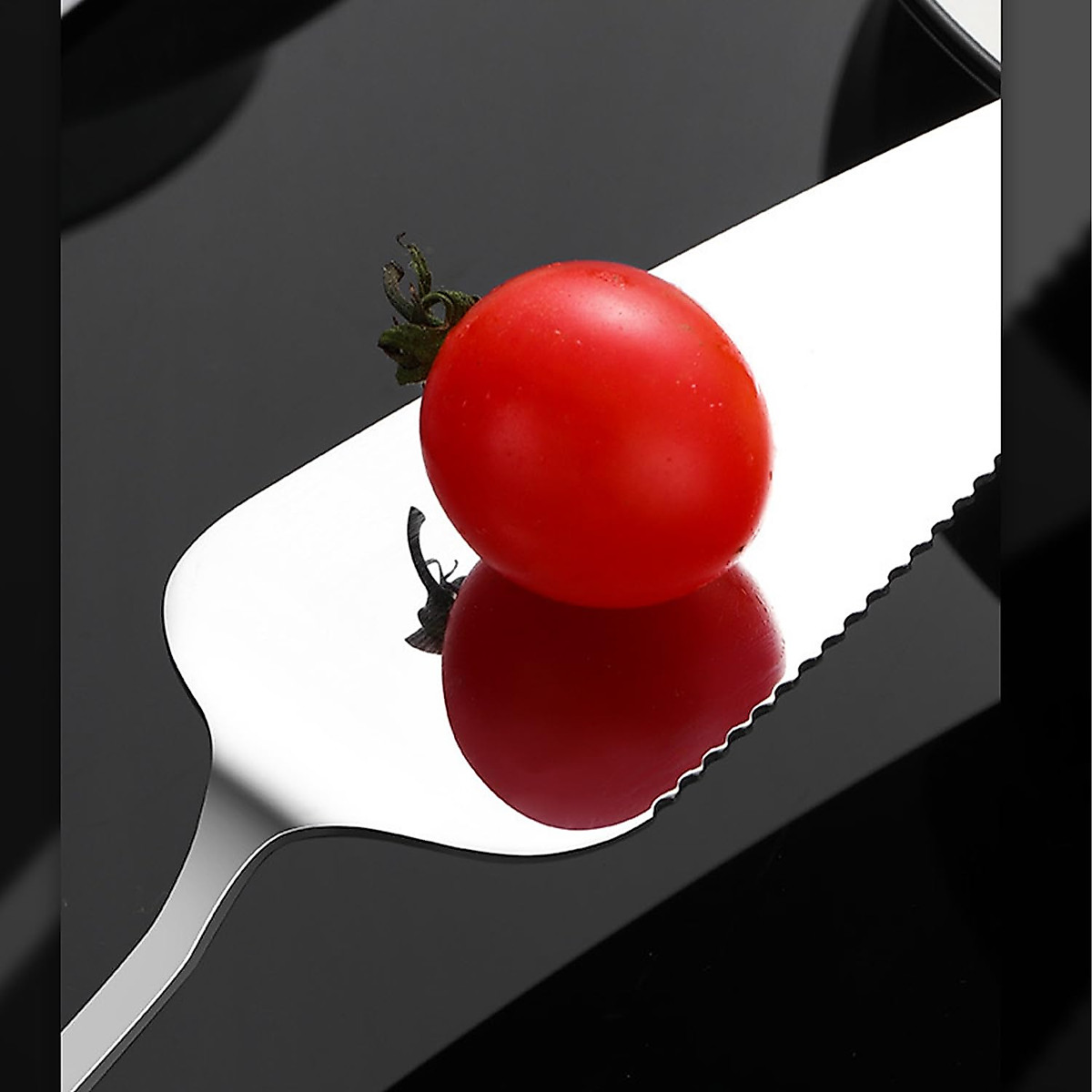 Pie Server, 2Pcs Pie Cake Server, 9 inch Thickened Stainless Steel Pizza Pastry Server Set, Wedding Cake Cutting Set for Pastry Pizza Dessert