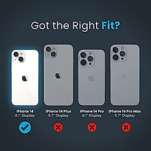 Speck Clear iPhone 14 & iPhone 13 Case - Drop Protection, Scratch Resistant & Anti-Yellowing Dual Layer Case for iPhone 14 & iPhone 13 Case for 6.1 inch Model - GemShell