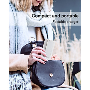 3 in 1 Wireless Charging Station Mag-Safe, BOCLOUD Aluminum Alloy Foldable Stand Portable Fast Charger for iPhone 14,13,12 Pro Max/Pro/Mini, iWatch 8/SE2/7/6/SE/5/4/3/2, AirPods Pro/3/2, white