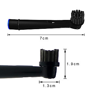 VINFANY 8PCS Black Toothbrush Head for Oral b,Replacement Toothbrush Heads Compatible for Braun Electric Rechargeable Toothbrush, for Vitality 3D All 8 Pack