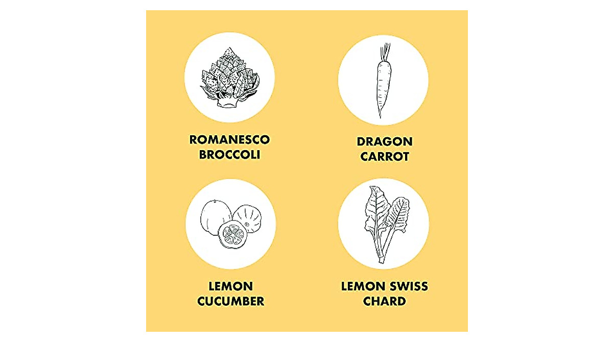 Indoor Vegetable Garden Starter Kit with Exotic Non-GMO Seeds