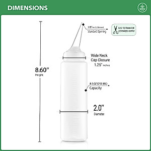 Bar5F Applicator Bottle with Angled Tip 8.5 ounce (Pack of 3)
