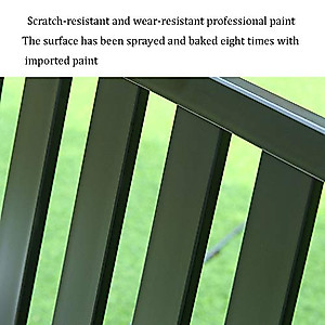 JOZZY Outdoor Garden Bench,Outdoor Garden Double Rocking Chair, Leisure Courtyard Terrace Metal Bench, Comfortable and Durable Outdoor Swing Glider, Weatherproof Steel Frame, for Porch/Backyard