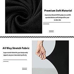 Diravo 7 Pack Womens High Waisted Leggings Soft Athletic Tummy Control Pants for Running Workout Pants