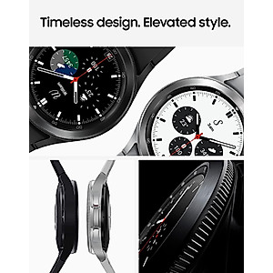 Samsung Electronics Galaxy Watch 4 Classic R890 46mm Smartwatch GPS WiFi (International Model) (Silver)