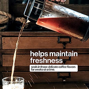 COFFEE BEAR – Cold Brew Coffee Maker and Ice Tea Brewer, Borosilicate Glass Pitcher with Mesh Filter, 1.3L (44oz)