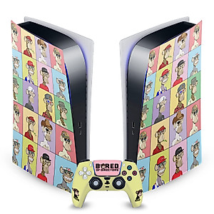 Head Case Designs Officially Licensed Bored of Directors Characters Art Vinyl Faceplate Gaming Skin Decal Compatible with Sony Playstation 5 PS5 Digital Edition Console and DualSense Controller