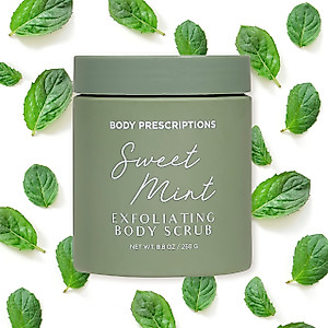Body Prescriptions Exfoliating Body Scrub – Body Cleanser for Nourished, Ultra-Smooth Skin, Honey Citrus, Coconut Almond, and Sweet Mint