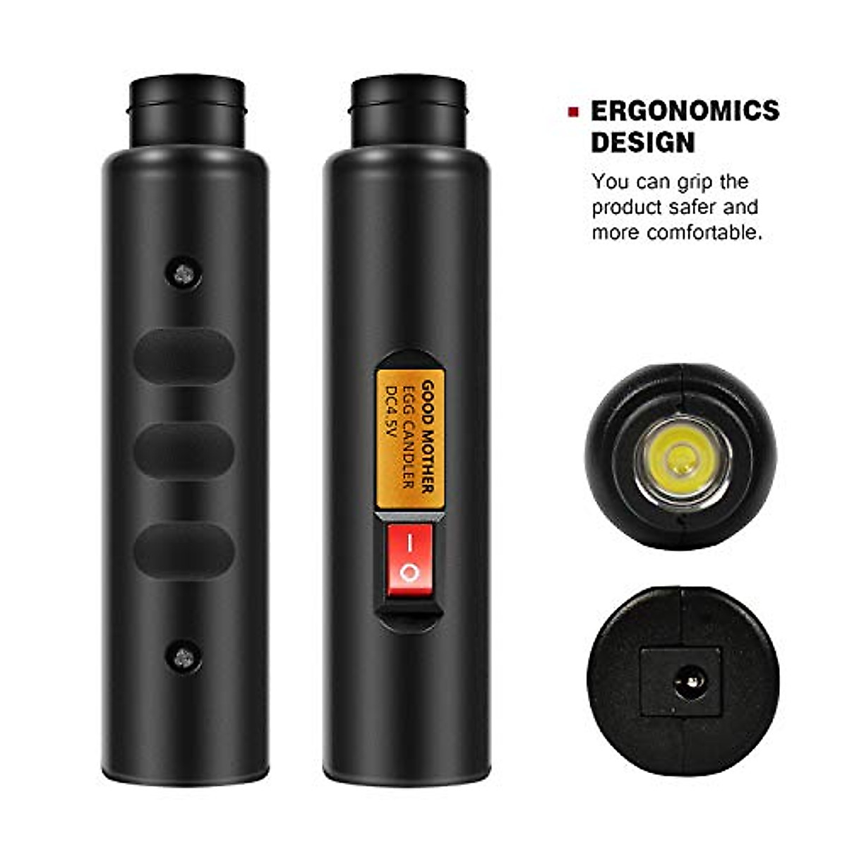 GOOD MOTHER Bright Cool LED Light Egg Candler Tester Incubator for Chickens Ducks Birds Eggs - Powered by Power Cable Only