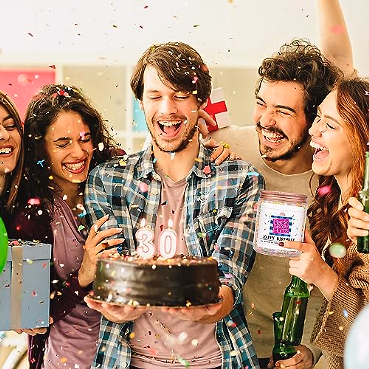 Homsolver Birthday Candles Gifts for Her and Him, Birthday Gifts for Women Men, Unique Best Friend Birthday Gift Ideas -Happy Birthday Candles