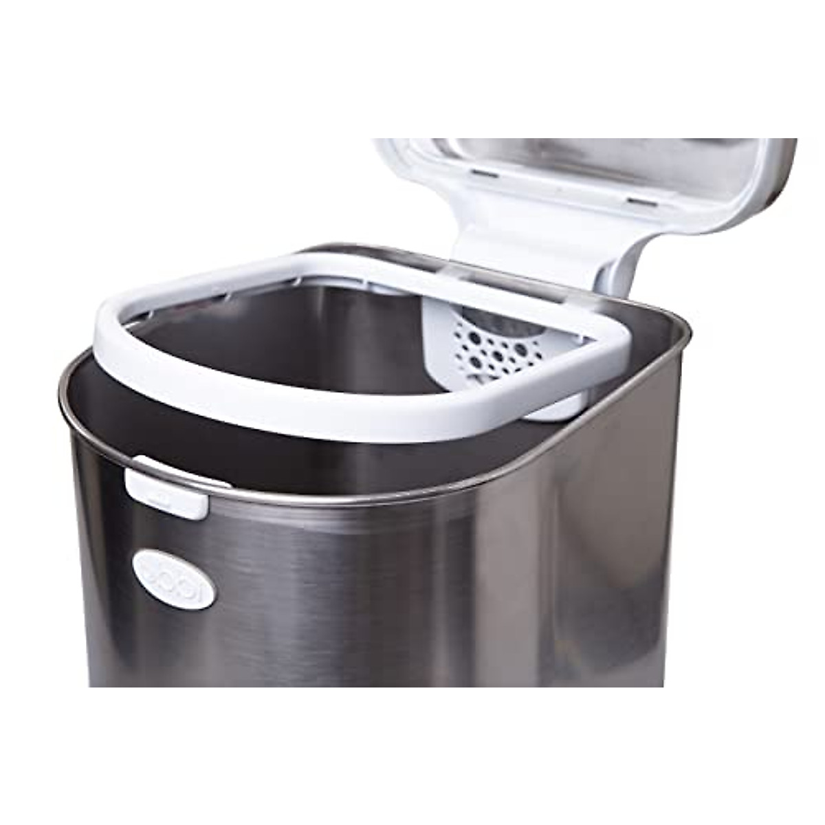 Ubbi Pet Waste Pail, Cat Litter Disposal System, Odor Locking, Chrome