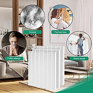 3 Pack C545 replacement filter, OUNEDA H13 Ture HEPA Filter, Compatible with winix C545 Air Purifier, Replacement for winix filter c545, No.1712-0096-00 (3 HEPA)