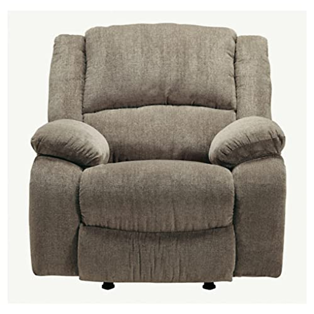 Signature Design by Ashley Draycoll Plush Manual Pull-Tab Rocker Recliner, Light Brown