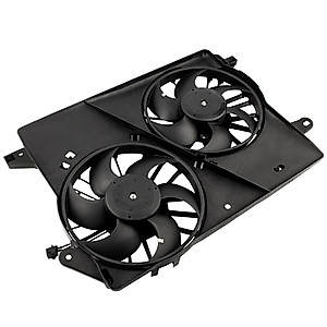 BOXI 620-039 5137714AA Dual Engine Cooling Fan Assembly Fit for Dodge Challenger 2008-2010 for Chrysler 300 2005-2010 Charger 2006-2010 Magnum 2005-08