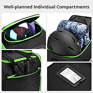 Extremus Domo 50L Ski Boot Bag,Neon Green