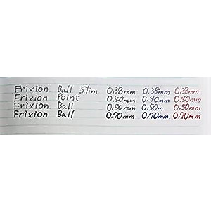 Pilot Frixion Ball Point Pen Spare Slim Inks 0.5mm for Multi Ink Ball Point Pen (Black,Red,Blue,Green) 3 Packs Set Total 12 Spare Inks from Japan