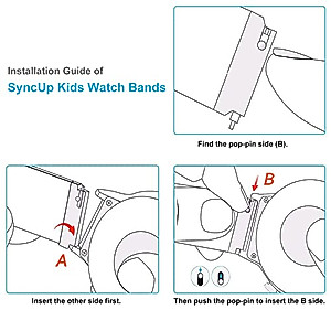 Orisell Kids Watch Band for SyncUp Kids Watch Bands, 20mm Boy Girl Smart Watch Band Replacement with Quick Realease Pins, Breathable Sport Style (Black&Green)