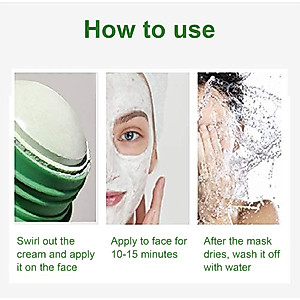 Venanoci Green Tea Mask stick, Purifying Clay Mask, Blackhead Remover,Poreless Deep Cleanse Mask Stick,Oil Control Face Mask, Skin Detoxifying Face Stick Mask for all Skin Types (Green Tea)