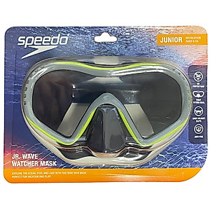 Speedo Junior Windward Swim Mask - Lime/Clear