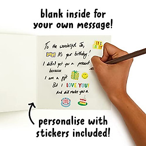 Birthday Card for Brother - Funny Brother Birthday Card For Him - Gag Jokes Prank - Comes With Fun Stickers By Central 23