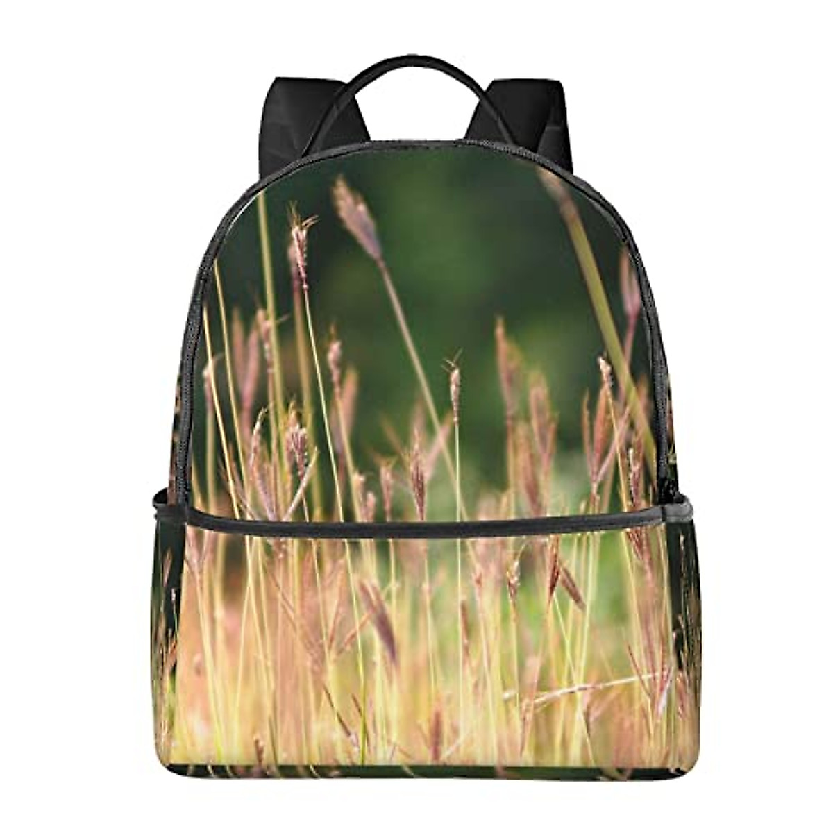 BAFAFA grasses view Printed Travel Backpack Business Work Bag Computer Bag Outdoor Sports Rucksack