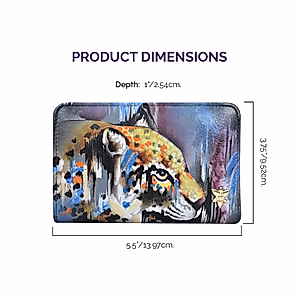 Anuschka Hand-Painted Women’s RFID Genuine Leather Two Fold Organizer Wallet - Enchanted Garden