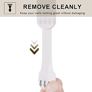 Ainiv 32-Pairs(64 Strips) Large Picture Hanging Strips Heavy Duty, Adhesive Hook and Loop Mounting Tapes Damage Free No Nails Picture Hangers for Frame Hanging Poster Strips Christmas Decorations