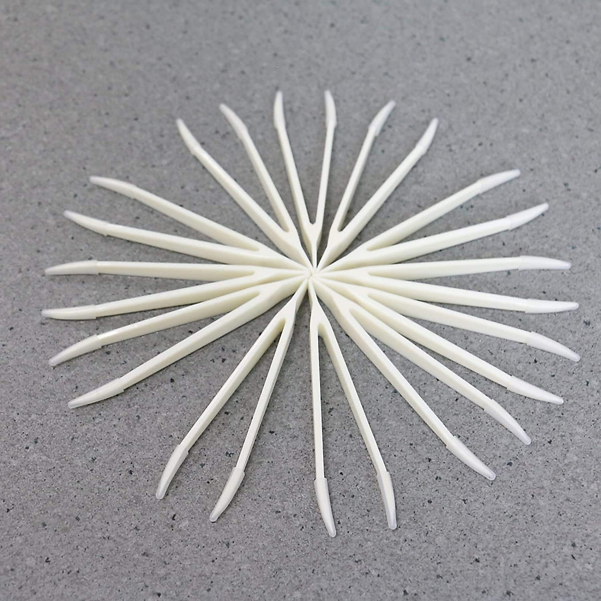 MosBug 12Pcs 80mm Contact Lens Tweezers Make Up Tool (White)