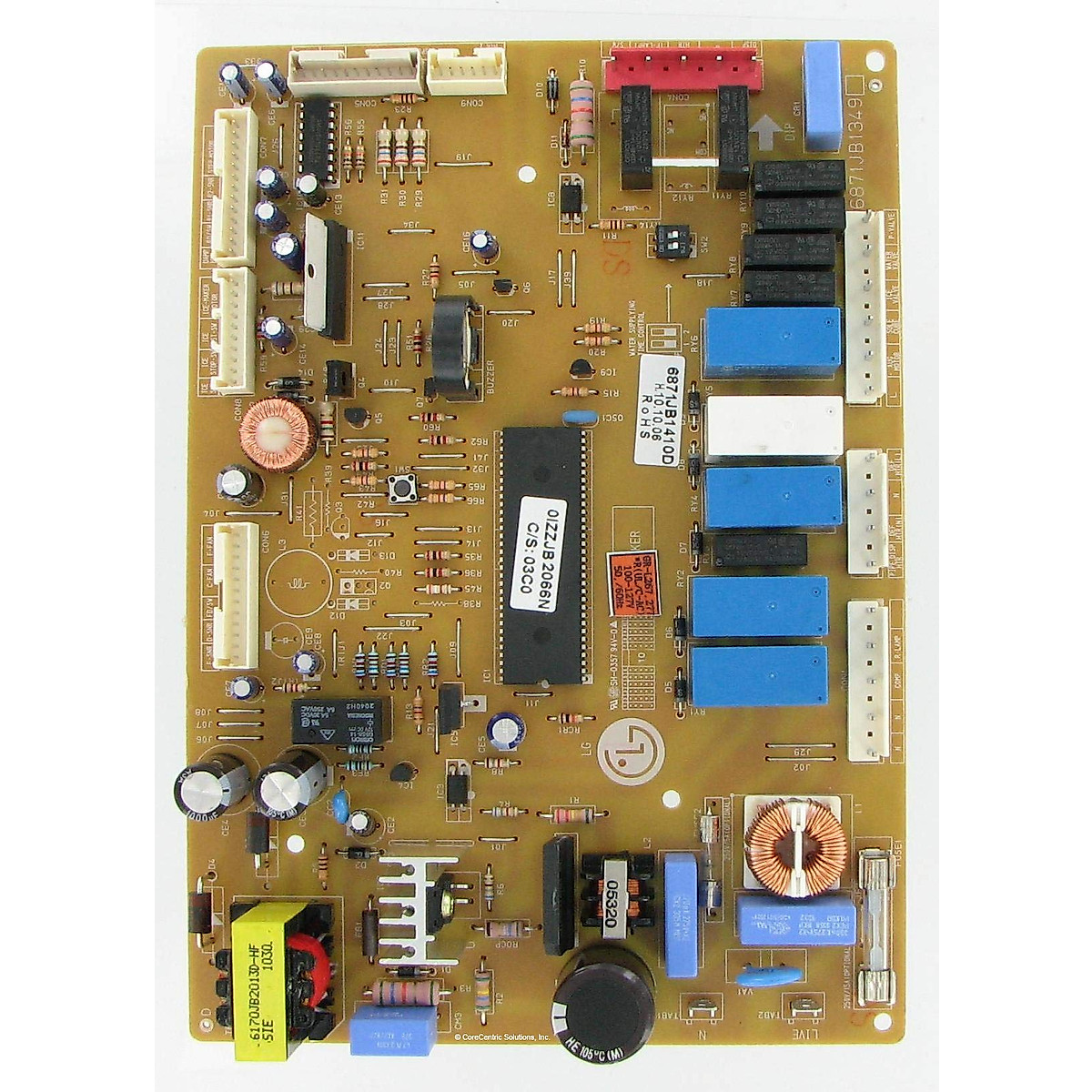 CoreCentric Remanufactured Refrigerator Control Board Replacement for LG 6871JB1410D