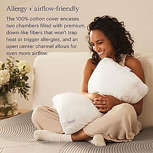 Purple TwinCloud Down Alternative Pillow | Adjustable Support for Soft or Firm Support, Perfect Side Sleeper Pillow, White, King