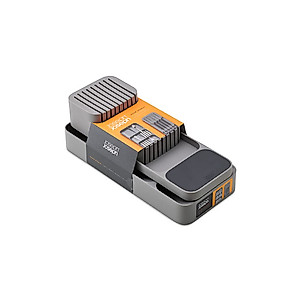 Joseph Joseph 85188 Dream Drawers Drawerstore Compact Cutlery & Knife Organiser Set of 2, Grey, Large