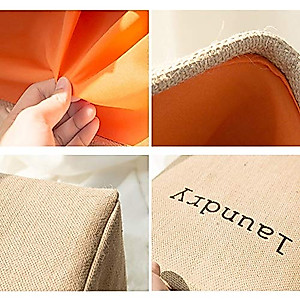 Collapsible Laundry Hamper, Big Hampers for Laundry with Handles, Waterproof Clothes Hamper for Girls, Laundry Basket for Room Decor, Fabric Laundry Hamper, Closet Hampers for Laundry