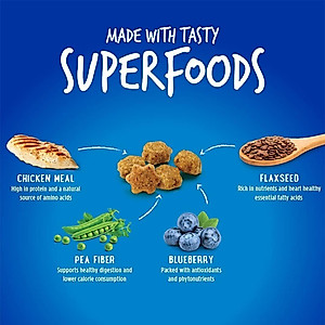 Fruitables Cat Treats | Crunchy Cat Treats | Healthy Low Calorie Cat Treats Packed with Protein | Free of Wheat, Corn and Soy | 2.5 oz (Pack of 3)