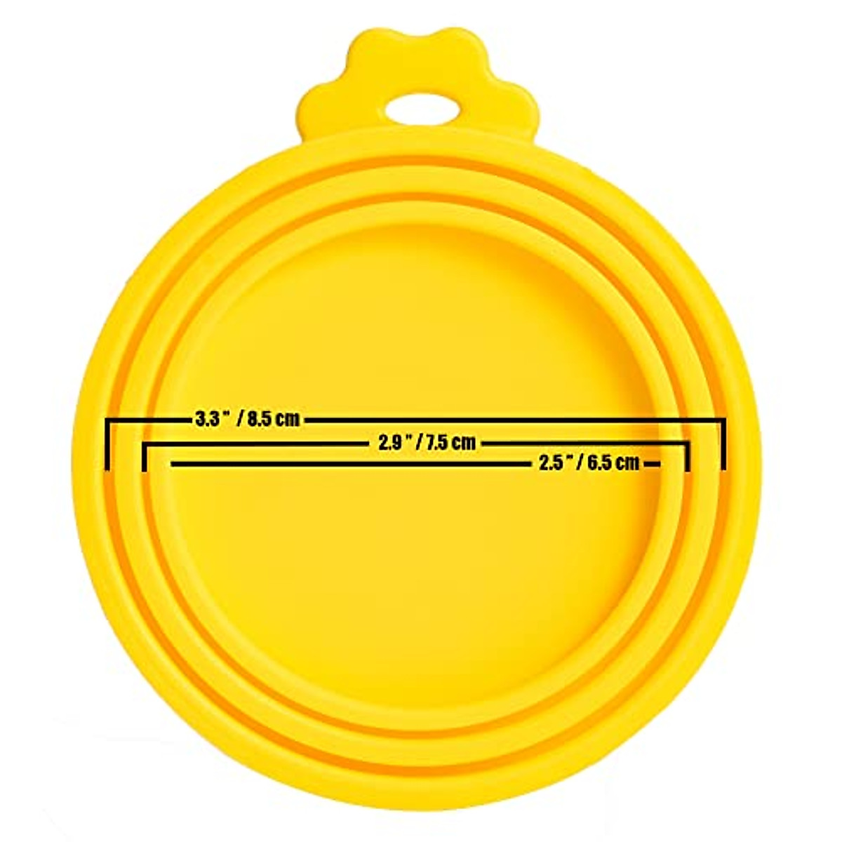 Joyinjojo 3 Pack Pet Food Can Covers Lids, Universal Size Silicone Dog Cat Food Can Lids Covers, Dishwasher Safe