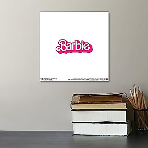 Trends International Gallery Pops Mattel Barbie: The Movie - Logo Wall Art Wall Poster, 12.00" x 12.00", Unframed Version
