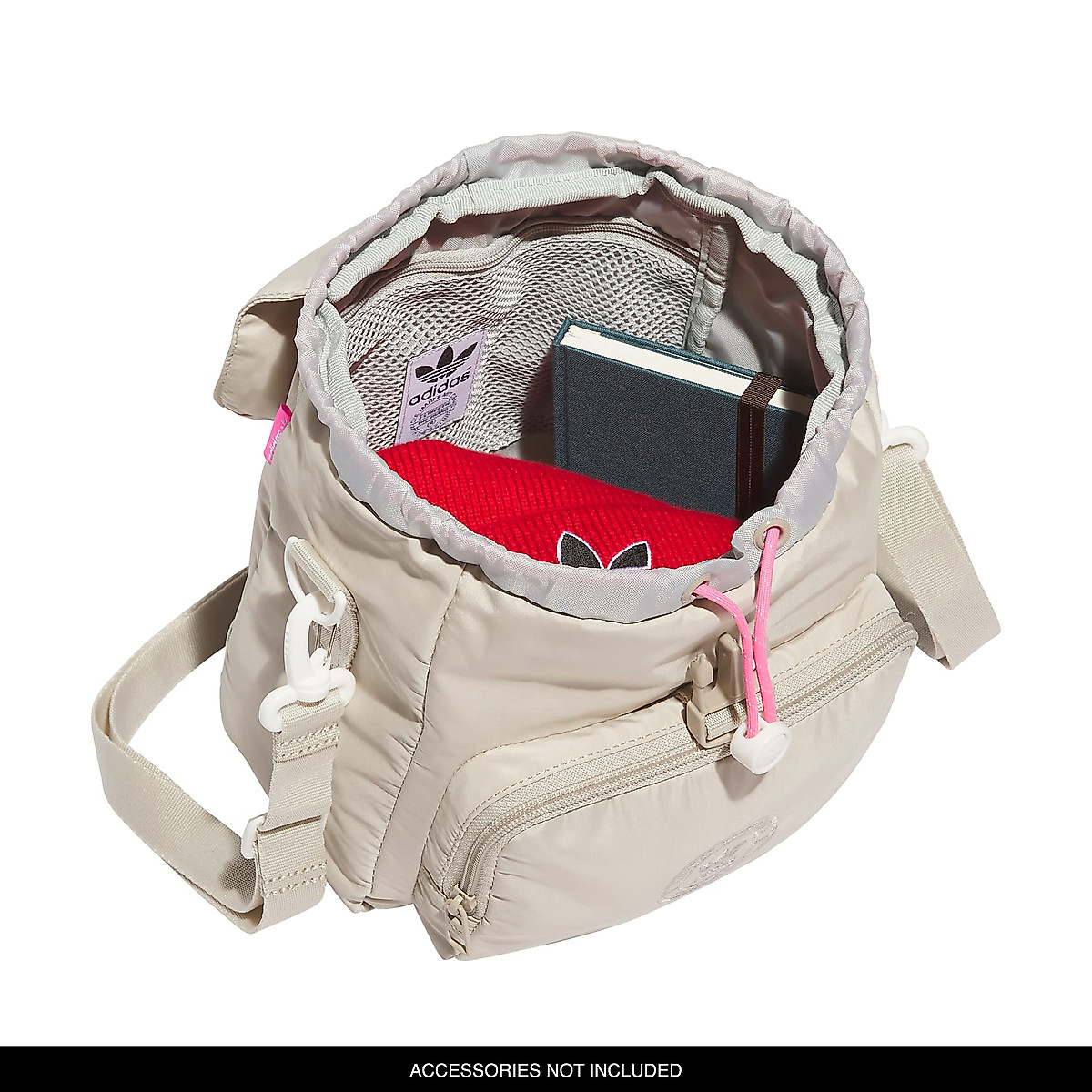 adidas Originals Micro 3.0 Mini Backpack, Wonder Beige/Lucid Pink, One Size