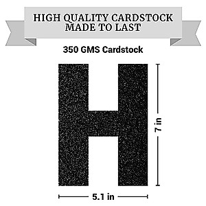 Pre-Strung Happy Birthday Banner - NO DIY - Black Glitter Birthday Party Banner - Pre-Strung Garland on 8 ft Strands - Black Birthday Party Decorations & Decor for Men & Women. Did we mention no DIY