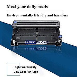 1 Pack DR-520 DR520 Black Drum Unit Replacement for Brother DCP-8060 8065DN 8080DN 8085DN HL-5240 5250DN/DNT 5270DN 5350DN/DNLT 5370DW/DWT 5380DN 5280DW Printer(Toner is not Included).