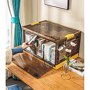 LELEBEAR Coazone Storage Boxes, 2023 New Coazone Folding Storage Boxes, Stackable Storage Bins with Lids, for Groceries, Toys, Books, Snacks Storage Case (Blue)