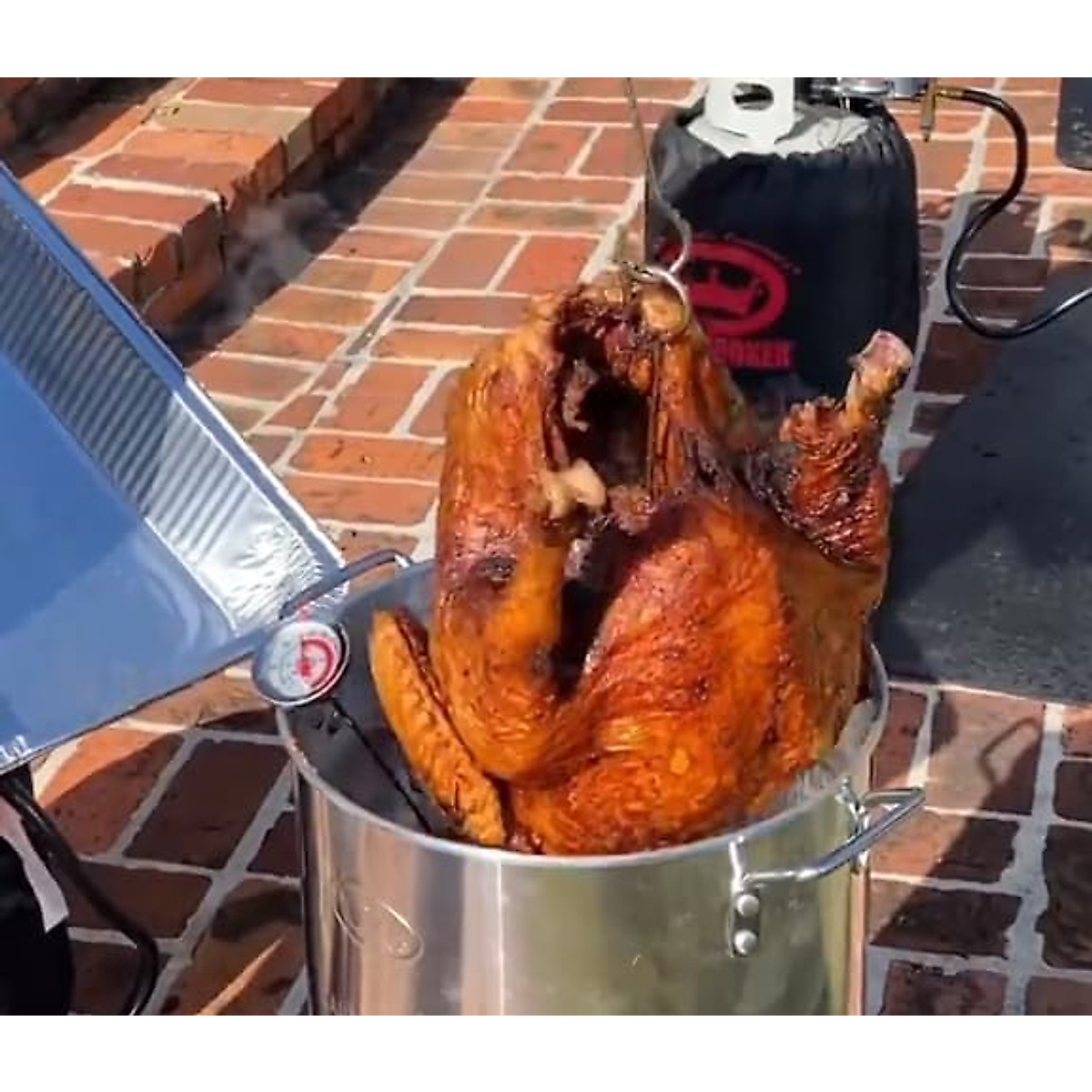 King Kooker Turkey Fryer Outdoor Deep Frying & Boiling Package Silver Extra Large