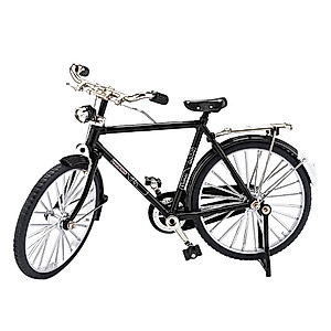VALINK DIY Bicycled Model kit, Bike Model DIY, Mini Retro Style, Retro Classic Metal Art Bike Model Black