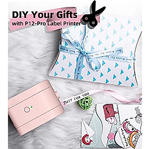 3X P12&P12-Pro Wave Satin Ribbon Original 12mm x 2m Silk Ribbon 3 Colors Q5-WRVR31/WRVR34/WRV31 Satin Ribbon Gift for Party, Wedding DIY Gift Wrapping Compatible for Phomemo P12&P12 Pro Label Printer