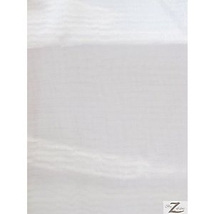 MIRROR CRYSTAL ORGANZA FABRIC BY THE ROLL - White - 60" WIDTH - 100 YARD BOLT