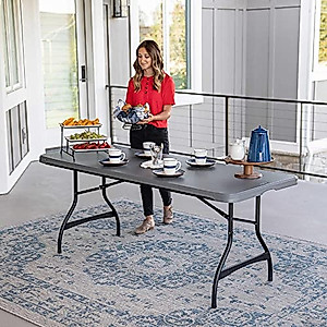 Lifetime 6-Foot Nesting Table, Gray