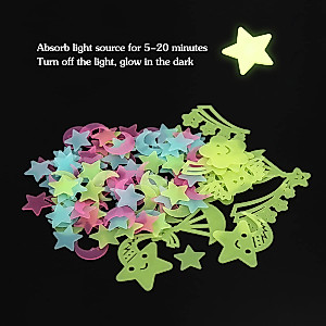 Glamorstar Bed Canopy for Girls Princess Mosquito Net Glow in The Dark Stars and Moon Crib Hanging Tent Bedroom Decor Gift for Kids Pink Crwon