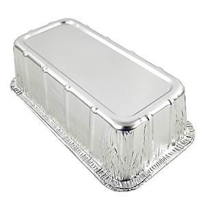 PACTOGO Loaf Pans - Disposable Aluminum Foil 1 1/2 lb. Bread Tins 8.5" X 4.5" X 2.3" (Pack of 500)
