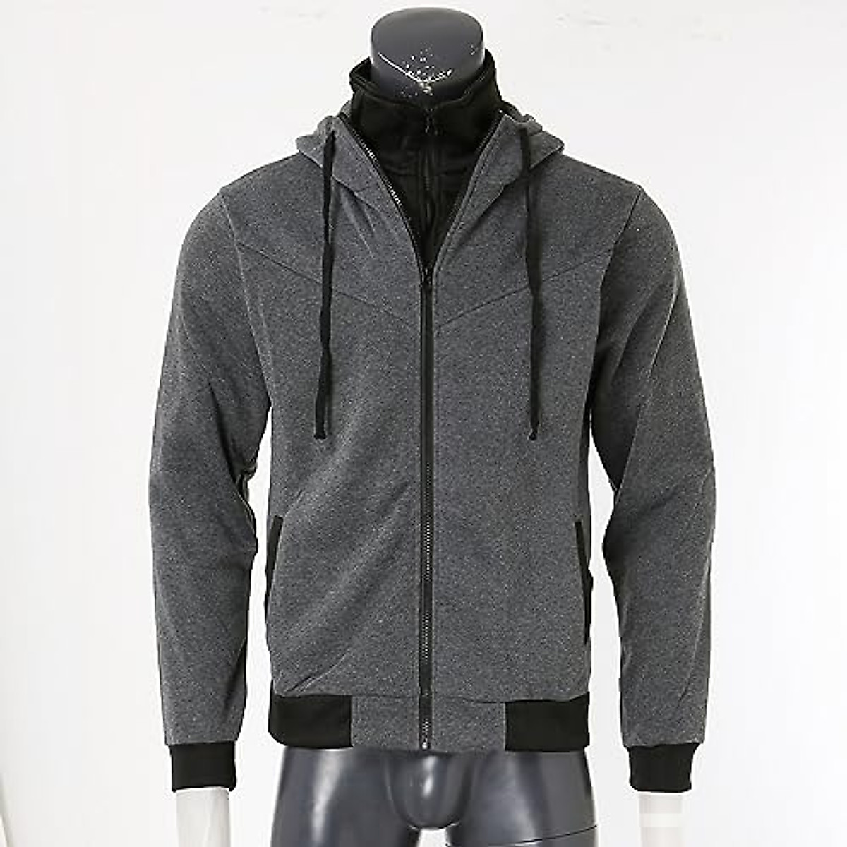 Trendy Hoodies Grey Sweatshirt Oversized Shirt Pull Over Hoodie for Men's Pullover Sweater Blank Hoodie Skull Hoodie Y2K Hoodie Zip Up Couples Matching Hoodies Y2K Sweatshirt Dark Gray XXL