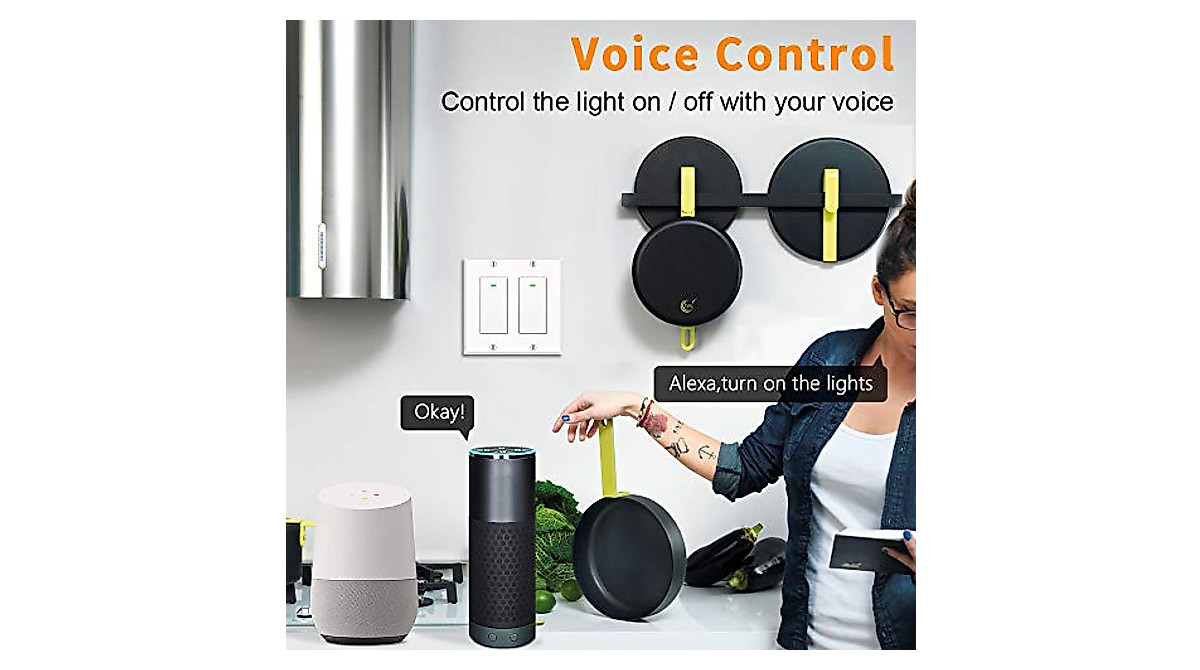 Smart WiFi Light Switch 2-Pack for Alexa & Google Home | Bekca