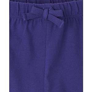 The Children's Place Baby Toddler Girls Dolphin Shorts, Spiral/Purple/Bandana/Fall Fuchsia 4-Pack, 3T