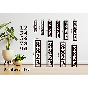Custom Address Marker, Metal Address Sign, Vertical House Number, Address Number for Mailbox18"-44"